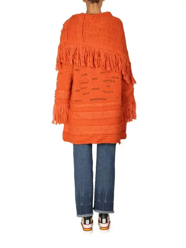 Stella McCartney Knitted Textured Coat - Multicolor