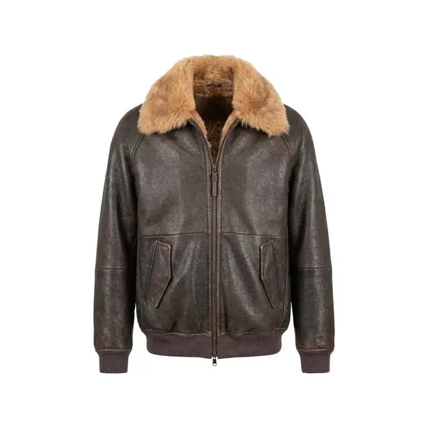 Brunello Cucinelli Jackets Leather Jackets - Brown