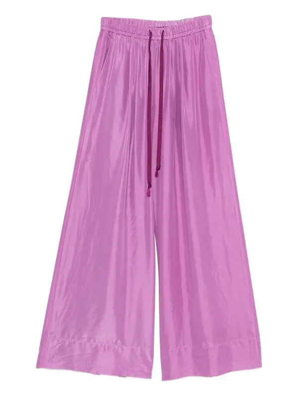 FORTE_FORTE Silk Drawstring Trousers
