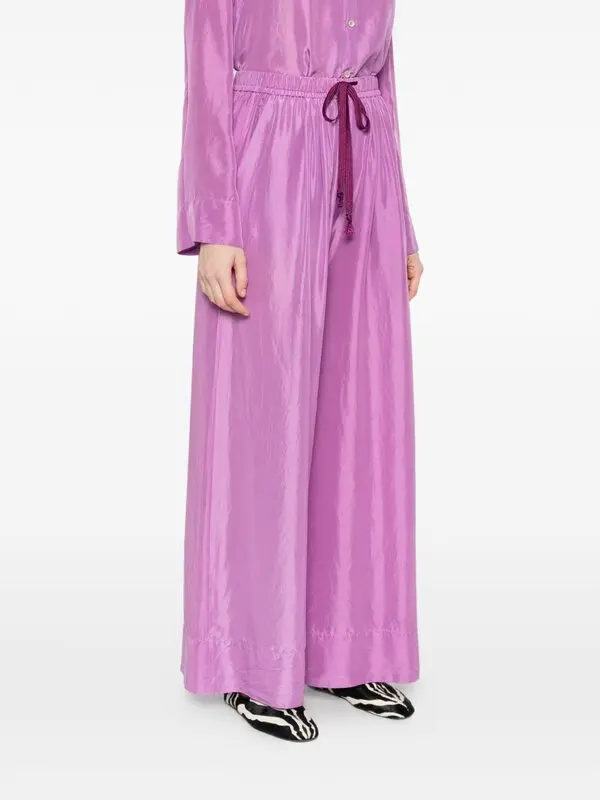 FORTE_FORTE Silk Drawstring Trousers