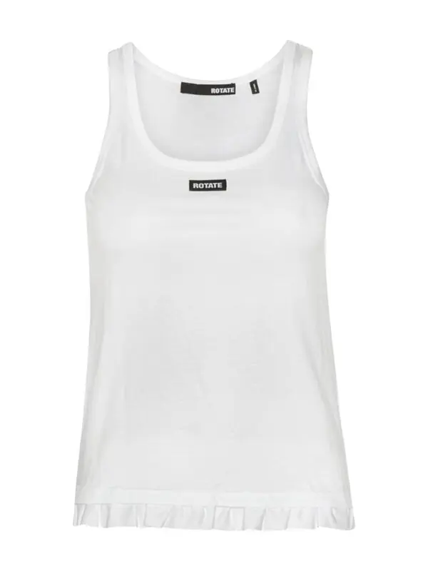ROTATE BY BIRGER CHRISTENSEN Tank Top With Logo - White