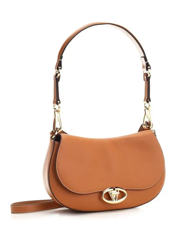 Valentino Garavani Ohval Small Shoulder Bag - Cream