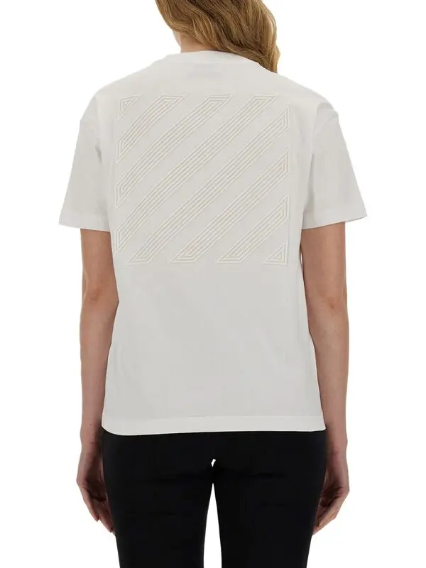 Off-White Cotton Logo T-shirt - White