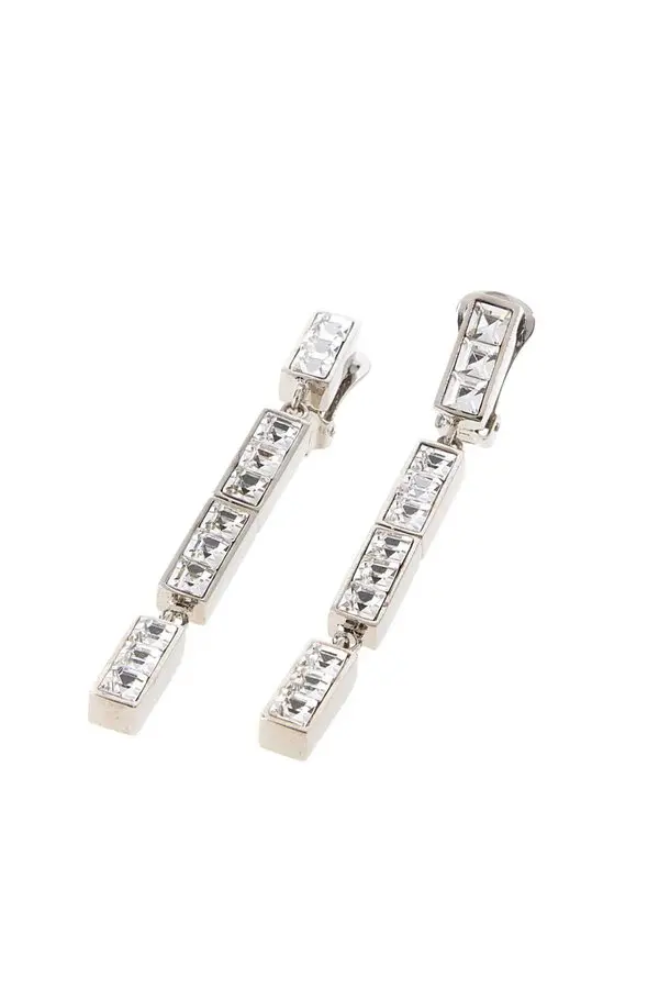 Alessandra Rich Embellished Metal Earrings
