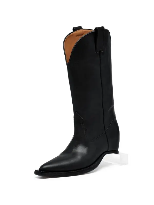 MAISON MARGIELA Leather Western Boots - Multicolor