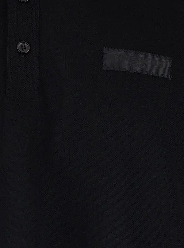 Givenchy Polo Shirt With Logo Patch On The Front In Cotton For