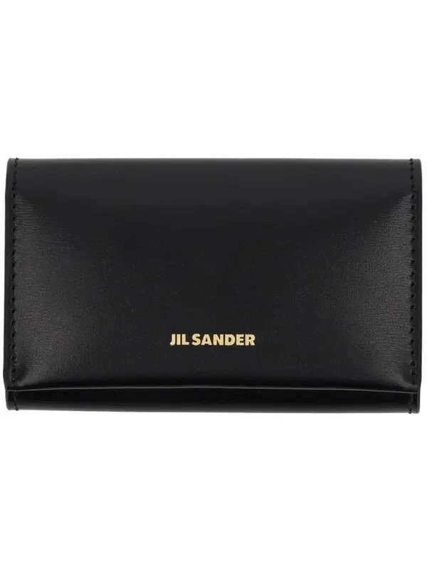 JIL SANDER Leather Keychain Clutch Bag