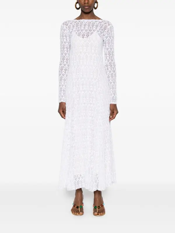 FORTE_FORTE Lace Long Dress