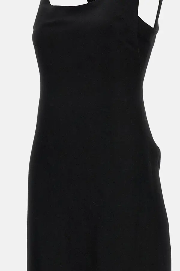 Jacquemus Linen Blend Apron Midi Dress