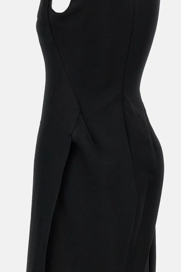 Jacquemus Linen Blend Apron Midi Dress