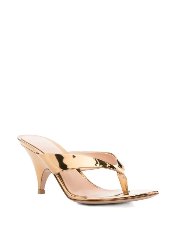 GIANVITO ROSSI Sofia Leather Thong Sandals
