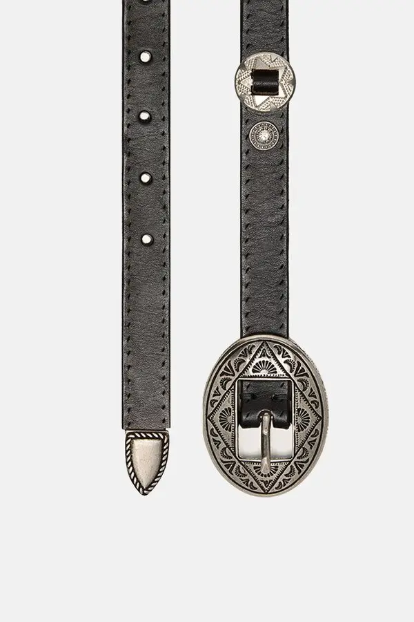 GOLDEN GOOSE Wash Leather Belt