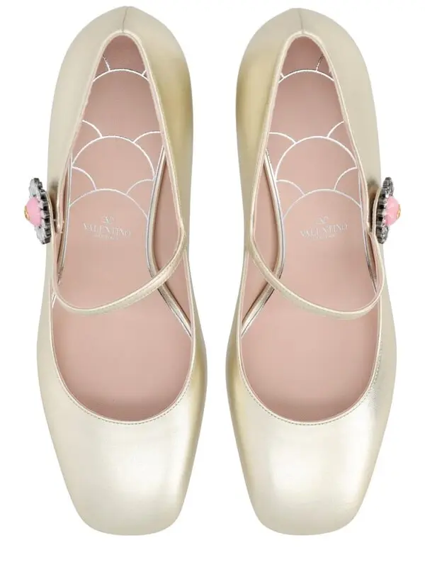 Valentino Garavani Leather Mary Jane Sandals