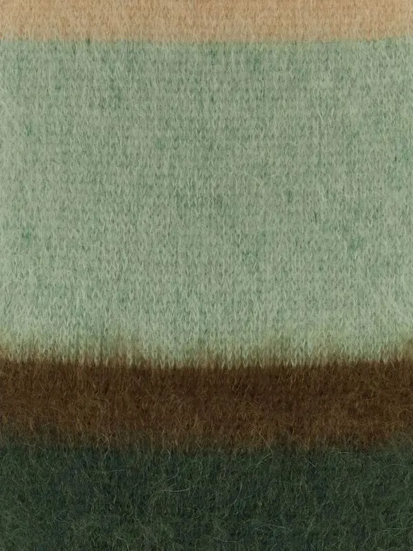 Miu Miu Mohair Wool Scarf With Fringes