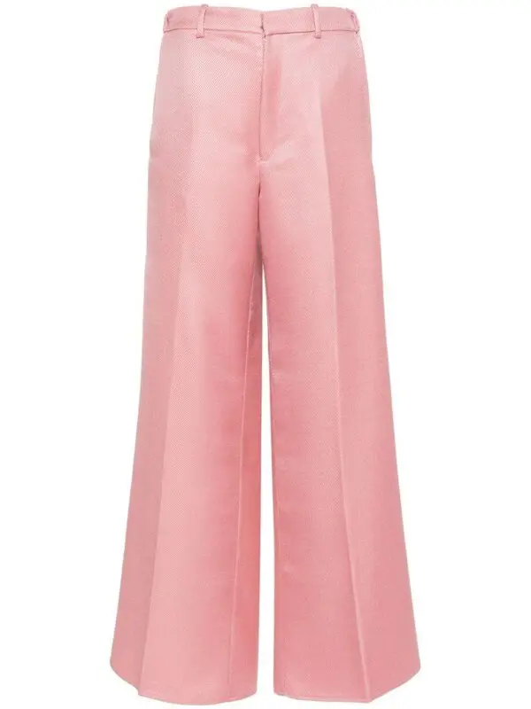 FORTE_FORTE Diagonal Structure Couture Palazzo Pants