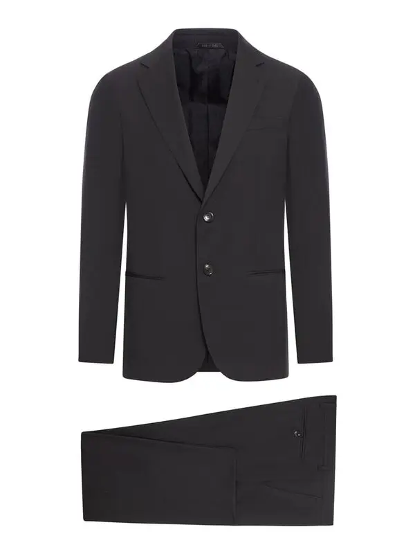 Giorgio Armani Single-breasted Tailored Suit - Black
