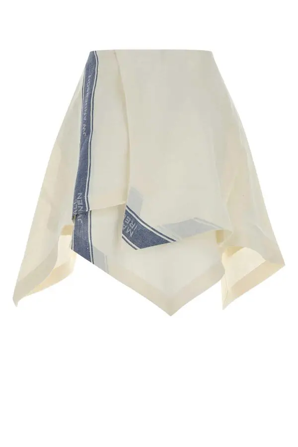 JW Anderson Ivory Linen Mini Skirt