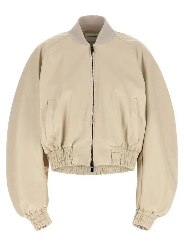 Andamane Leather Jacket - Cream