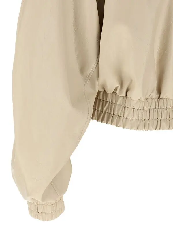 Andamane Leather Jacket - Cream