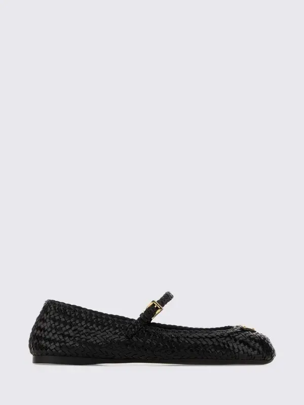 Prada Woven Leather Ballerinas