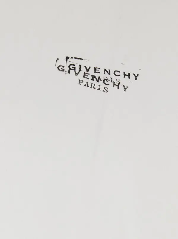 Givenchy T-shirt With Logo On Front And Back In Cotton For