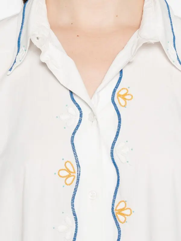 FORTE_FORTE Embroidered Cotton Shirt