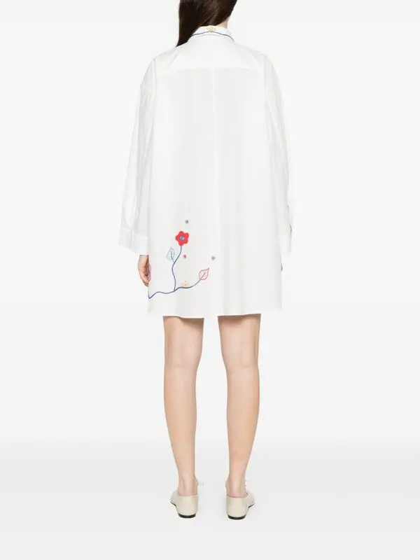 FORTE_FORTE Embroidered Cotton Shirt - Multicolor