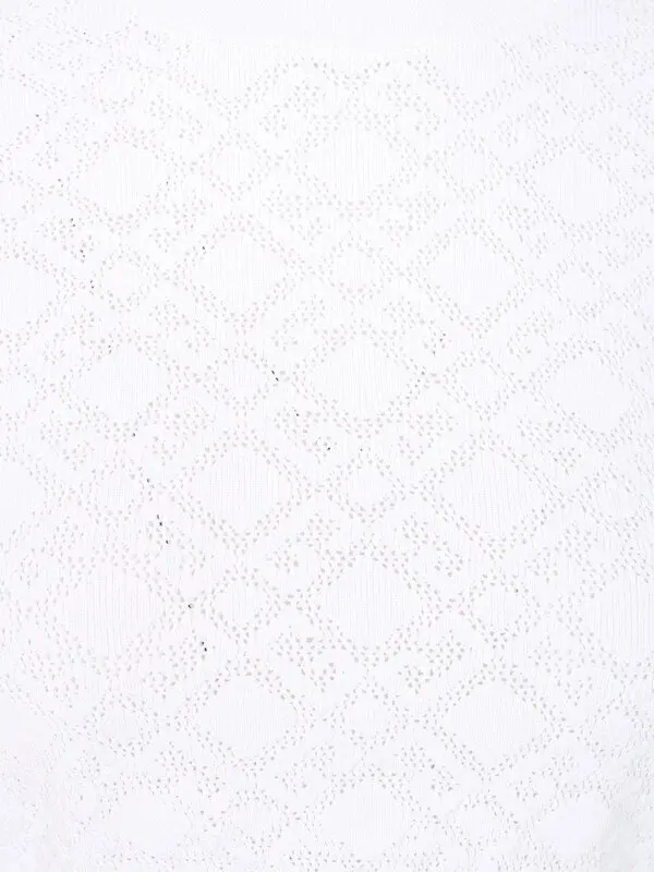 Givenchy Monogram 72 Jacquard Crop Sweater - White