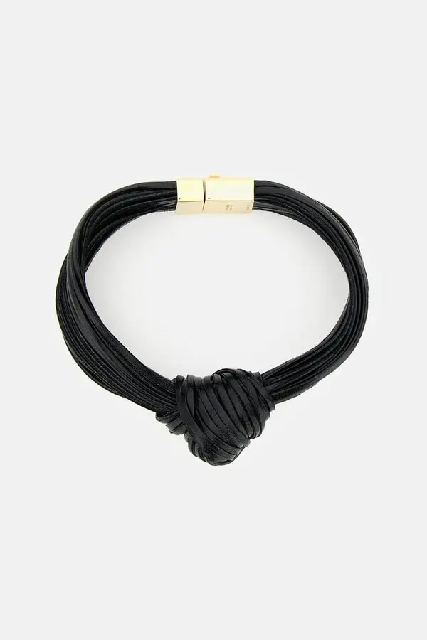 Bottega Veneta Knot Leather Bracelet - Multicolor