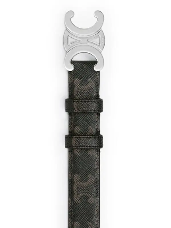 Celine Medium Triomphe Belt In Triomphe Canvas