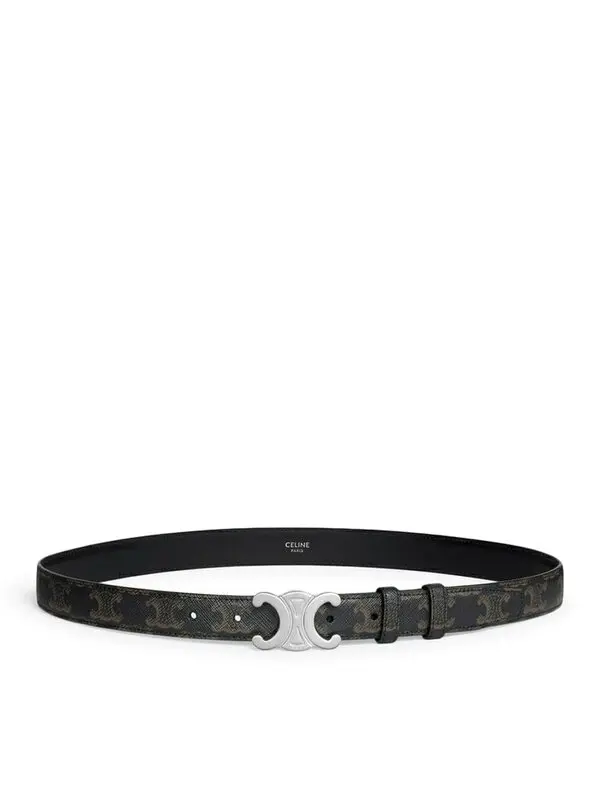 Celine Medium Triomphe Belt In Triomphe Canvas