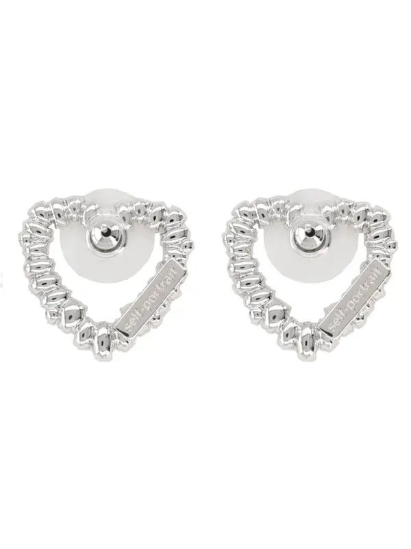 SELF-PORTRAIT Crystal Heart Earrings