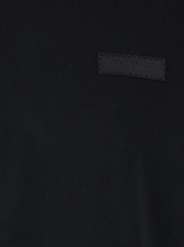 Givenchy T-shirt With Logo Patch On Chest In Cotton