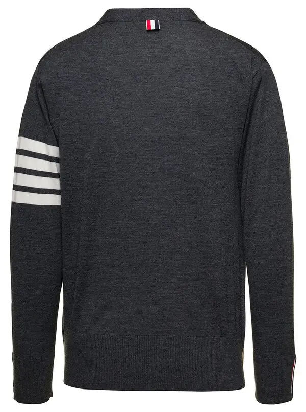 Thom Browne Wool V-neck Cardigan