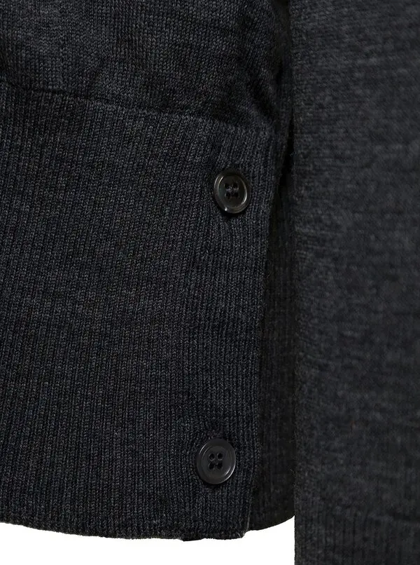 Thom Browne Wool V-neck Cardigan