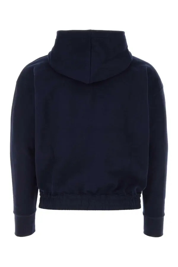 Saint Laurent Dark Cotton Sweatshirt - Blue
