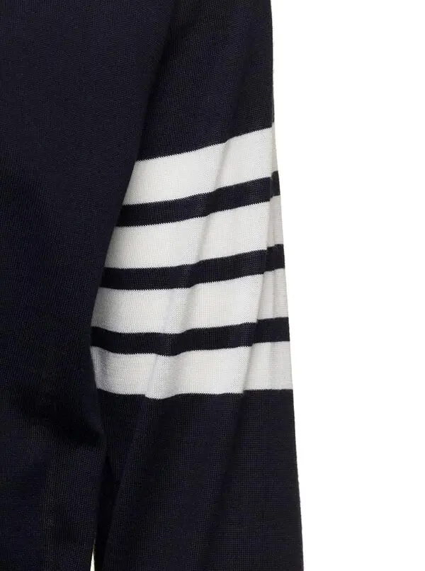 Thom Browne Wool V-neck Cardigan - Multicolor