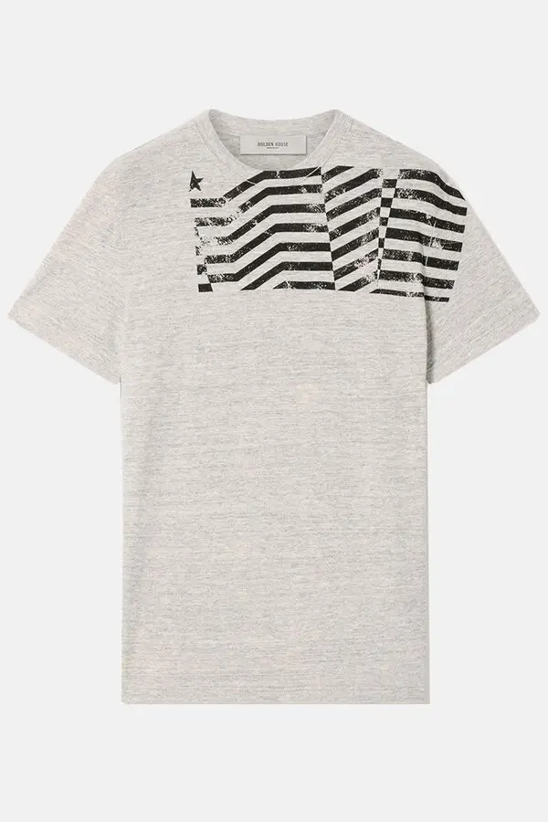 GOLDEN GOOSE T-shirt Flag Print