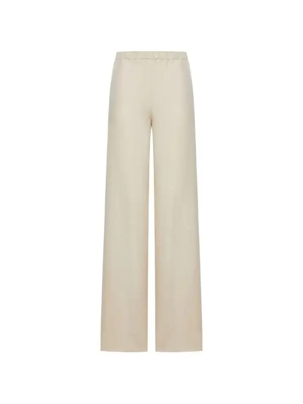 Max Mara Linen And Silk Blend Trousers