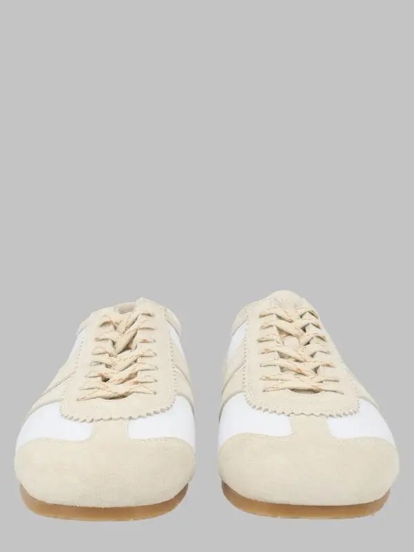 Dries Van Noten Leather And Suede Sneakers - White