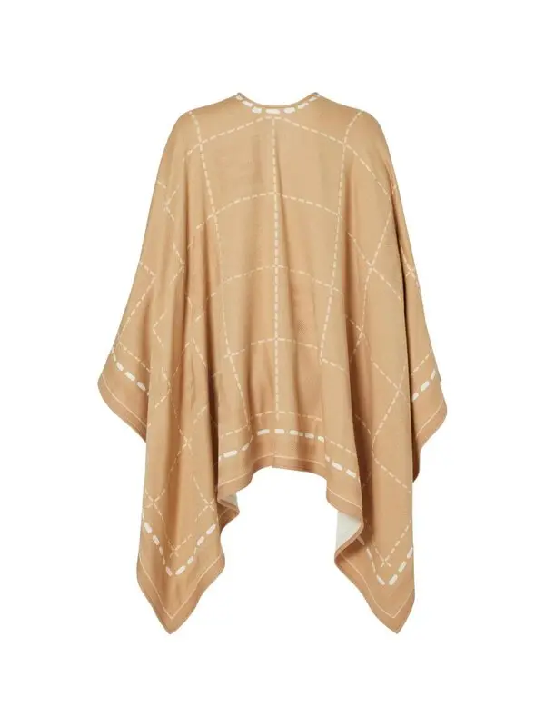 Fendi Wool Poncho - Multicolor