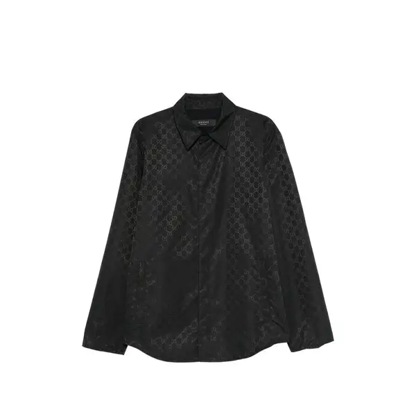Gucci Gg Supreme Shirt Jacket - Black