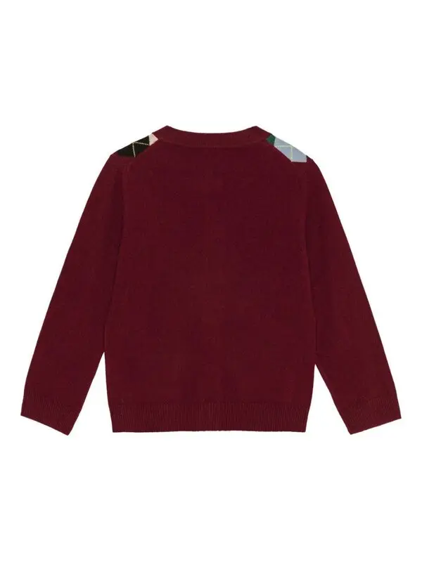 GANNI Checked Cardigan