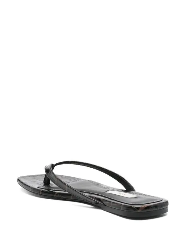 TOTEME Leather Flip Flops - Multicolor