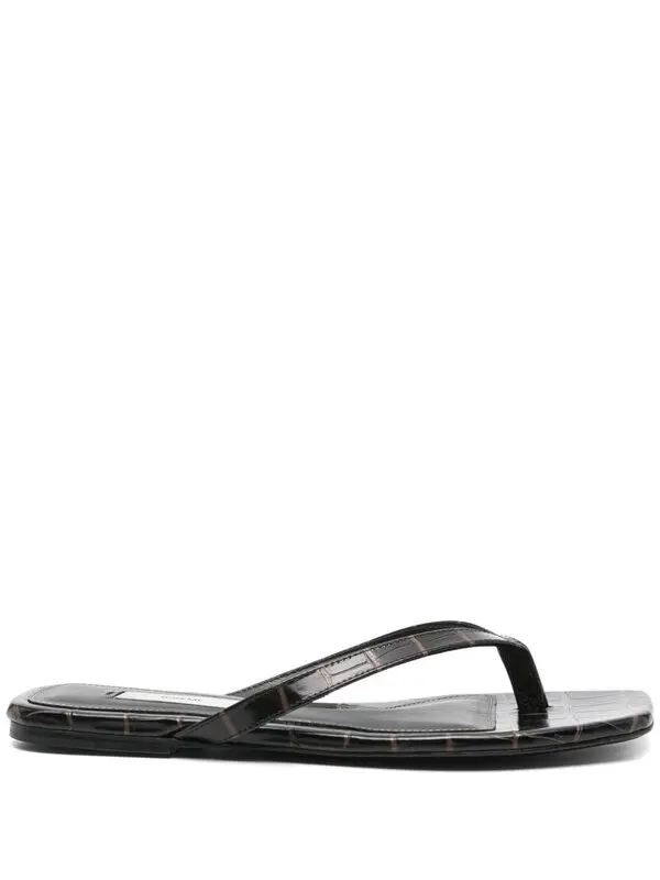 TOTEME Leather Flip Flops - Multicolor