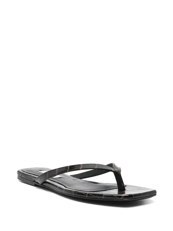 TOTEME Leather Flip Flops - Multicolor