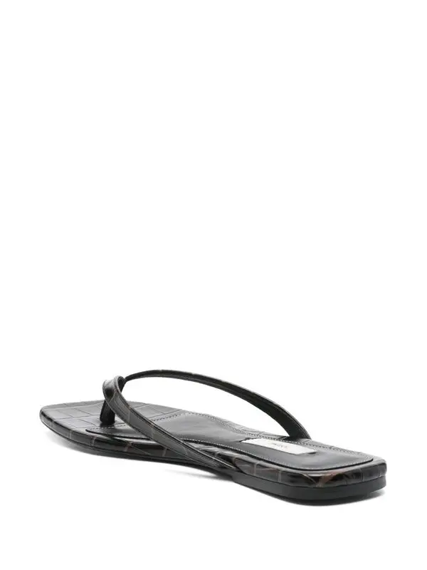 TOTEME Leather Flip Flops - Multicolor