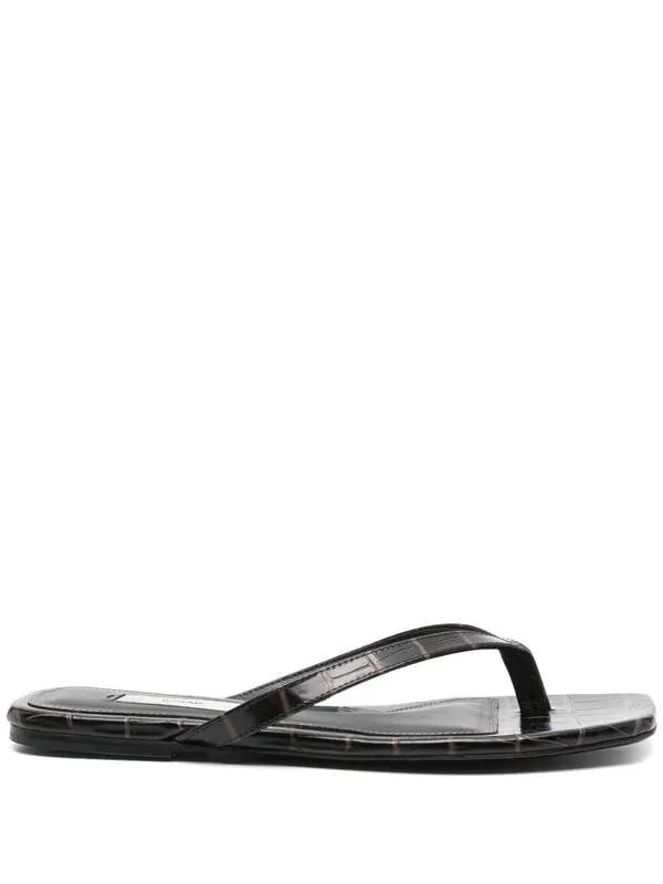 TOTEME Leather Flip Flops - Multicolor