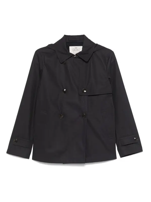 Herno Short Trench Coat - Multicolor