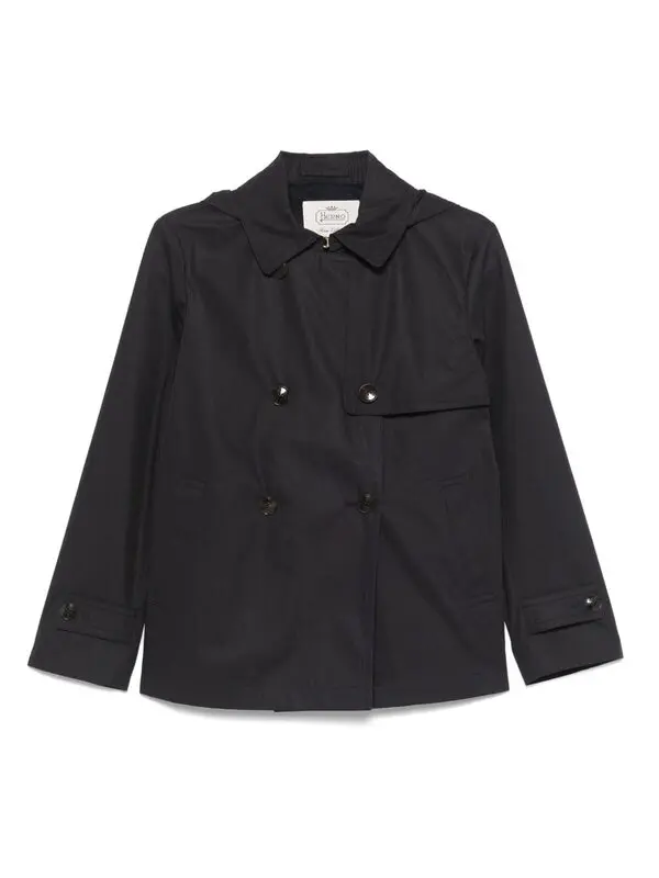 Herno Short Trench Coat - Multicolor